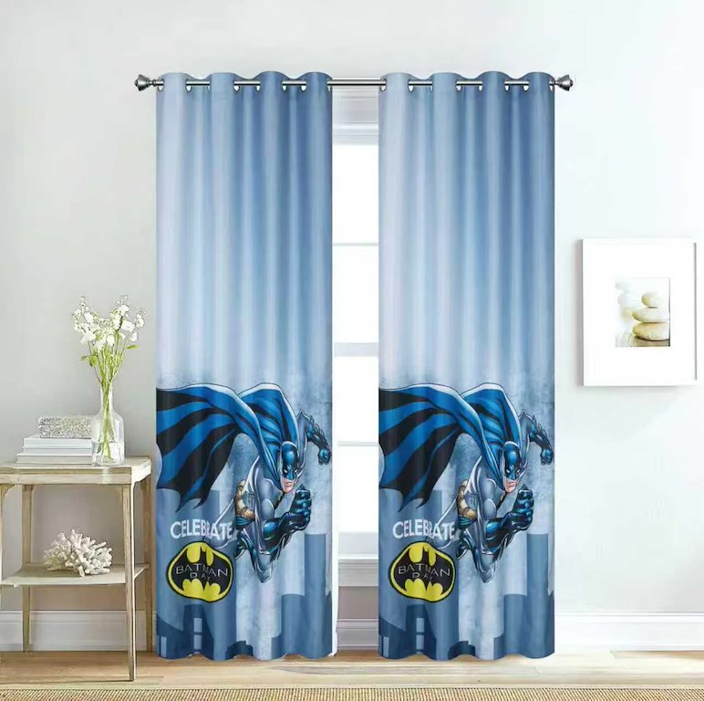 Dečiji Draper Batman 140x260cm – Jedno Krilo za Dečiju Sobu