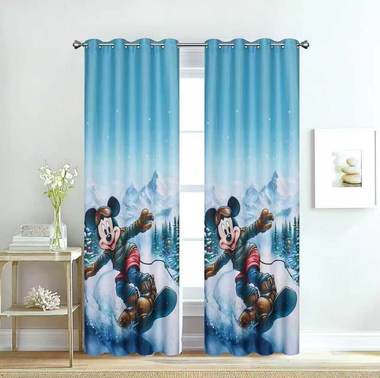 Dečiji Draper Mickey Mouse 140x260cm – Jedno Krilo za Dečiju Sobu