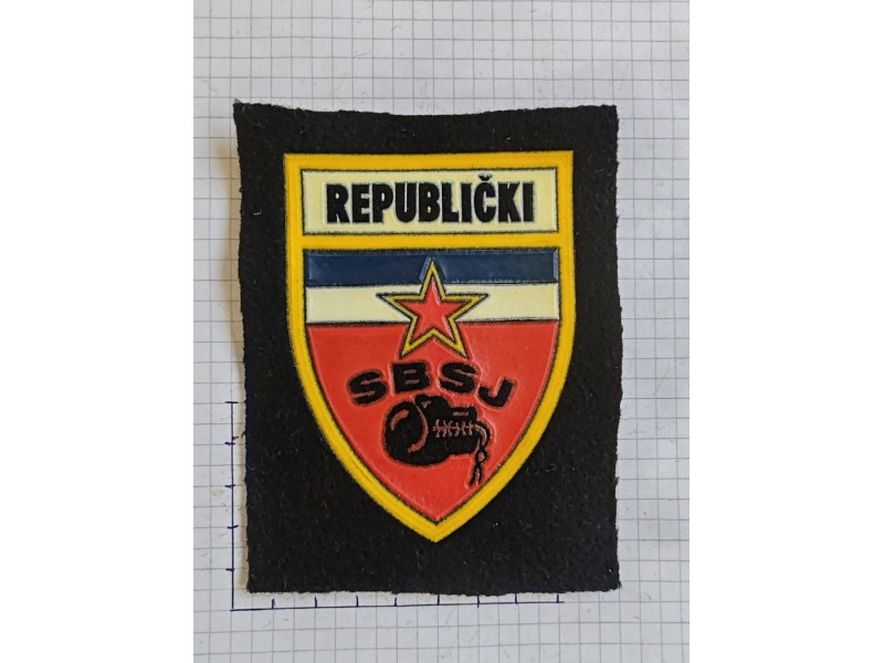 SEVRON REPUBLICKI BOKSERSKI SUDIJA JUGOSLAVIJA