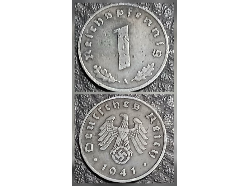Nemačka 1 Reichspfennig 1941 A – original (Treći rajh