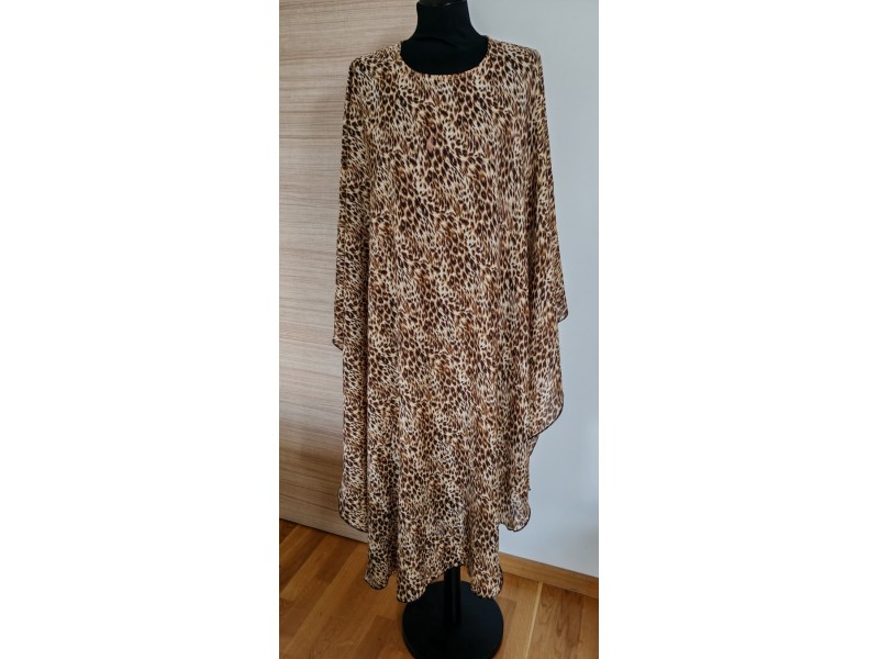 CLASSIC kaftan haljina animal print za punije dame NOVO