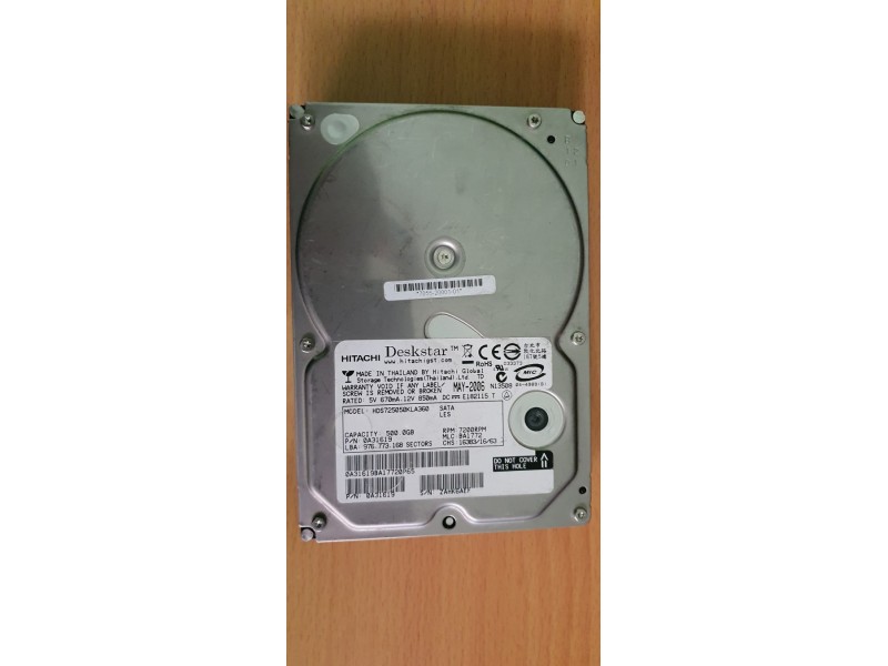 HItachi 500 Gb Sata II hard disk