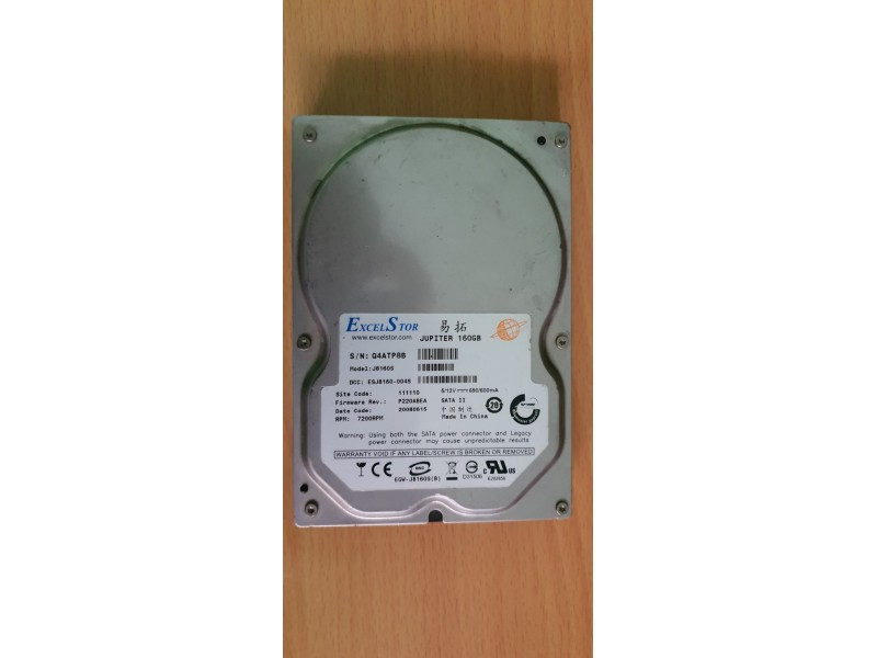 ExcelStor 160 Gb Sata II hard disk