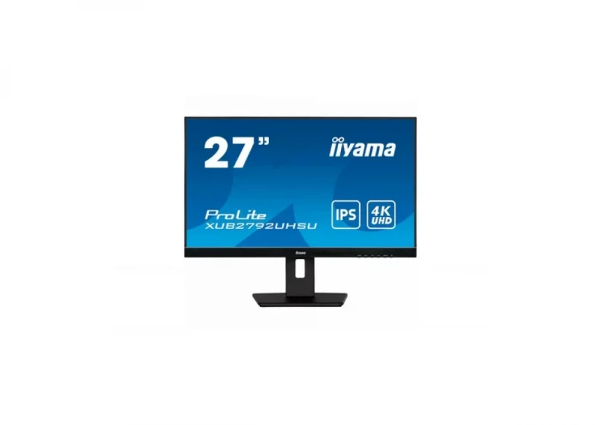 27" IPS-panel, 3840x2160 UHD, 4ms, 300cd/m², DVI, HDMI, DisplayPort, Speakers, USB 2x3.2