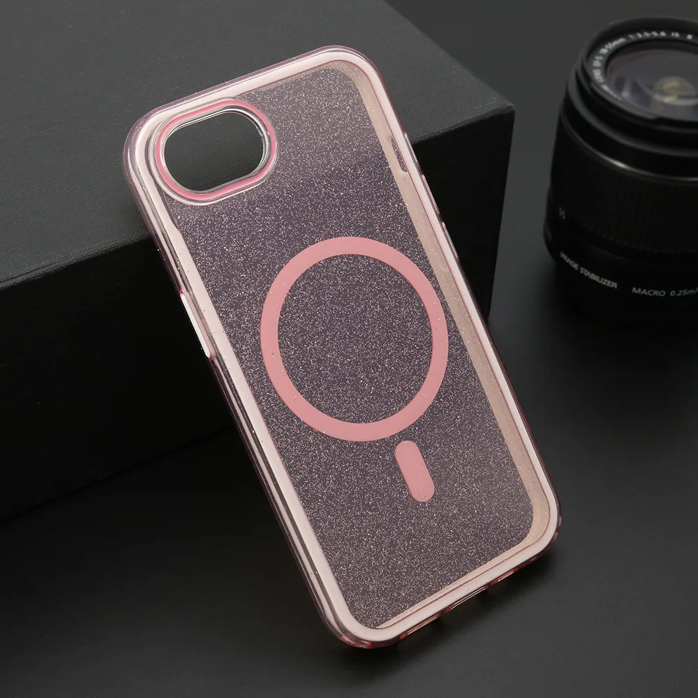 Futrola CRYSTAL MagSafe za iPhone 16e/17e (6.1) roze
