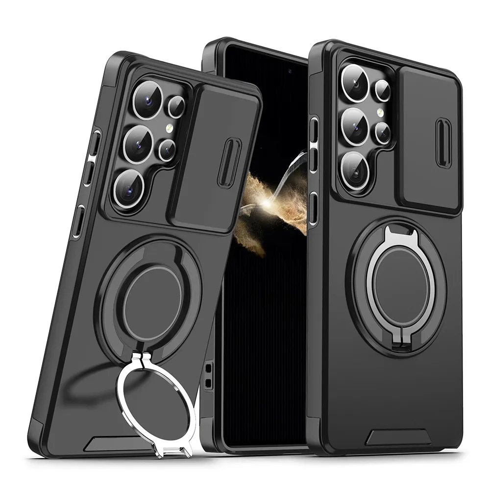 Maska CamShield Ring stand za Samsung S948B Galaxy S26 Ultra crna
