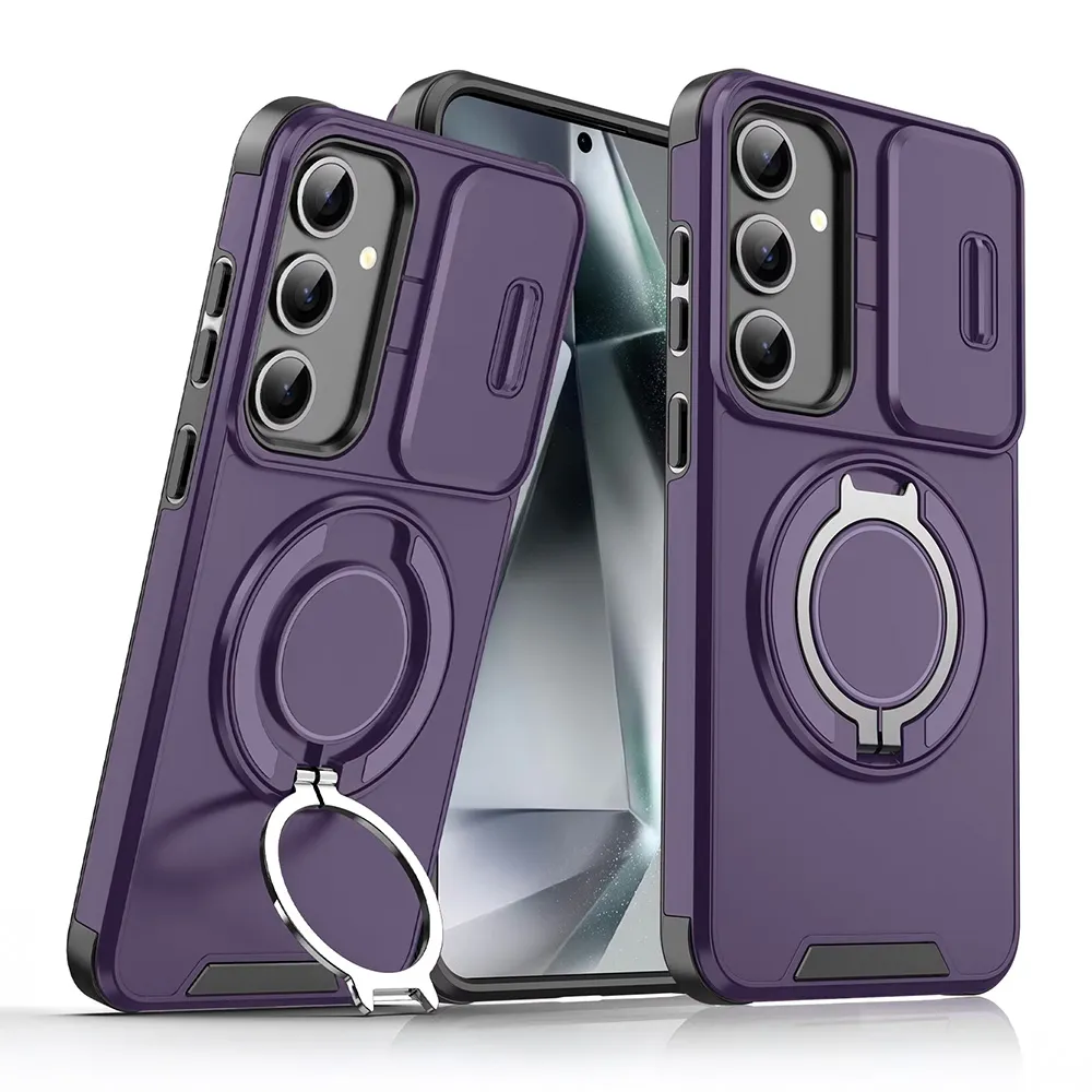 Maska CamShield Ring stand za Samsung S941B Galaxy S26 ljubicasta