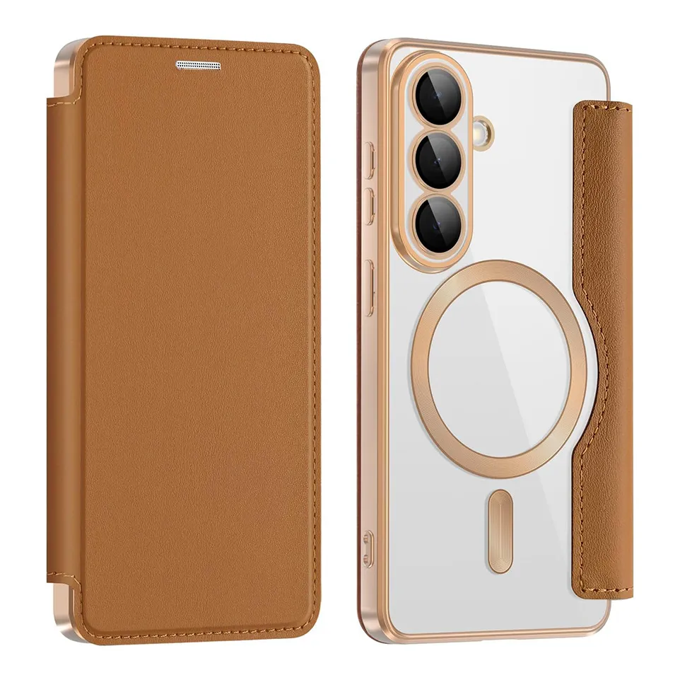Maska Magsafe Lux Bi Fold za Samsung S941B Galaxy S26 braon