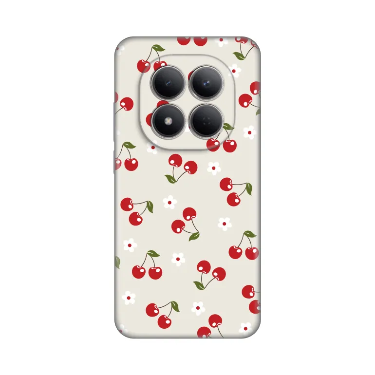 Maska Silikonska Print za Xiaomi Redmi Note 15 Pro 5G Cherry and Flowers