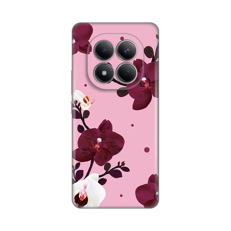 Maska Silikonska Print Skin za Xiaomi Redmi Note 15 Pro 4G Pink Orchid