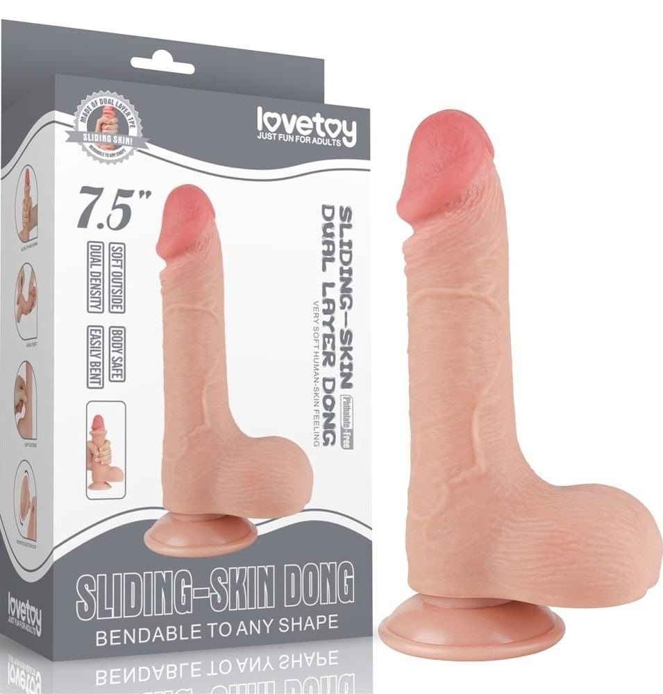 Realistični dildo, Sliding Skin 19 cm, 400288