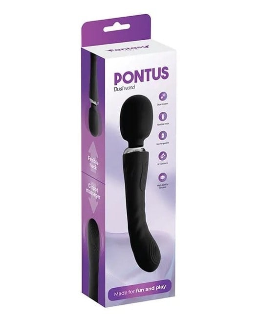 Dupli Wand vibrator, Pontus Dual Black, 2001101