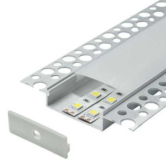 MA4013 Aluminijumski profil za LED trake 13x80x2000mm ugradni sa difuzorom 2m Mitea Lighting