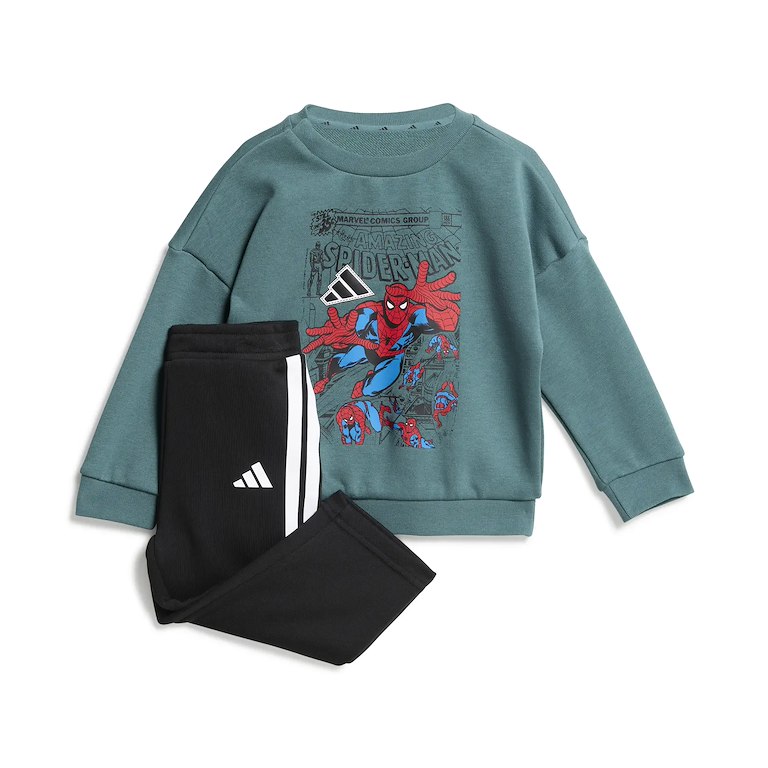Adidas Komplet trenerka za dečake I Mrvl Sm Jog, JL9179, Zeleno-crna