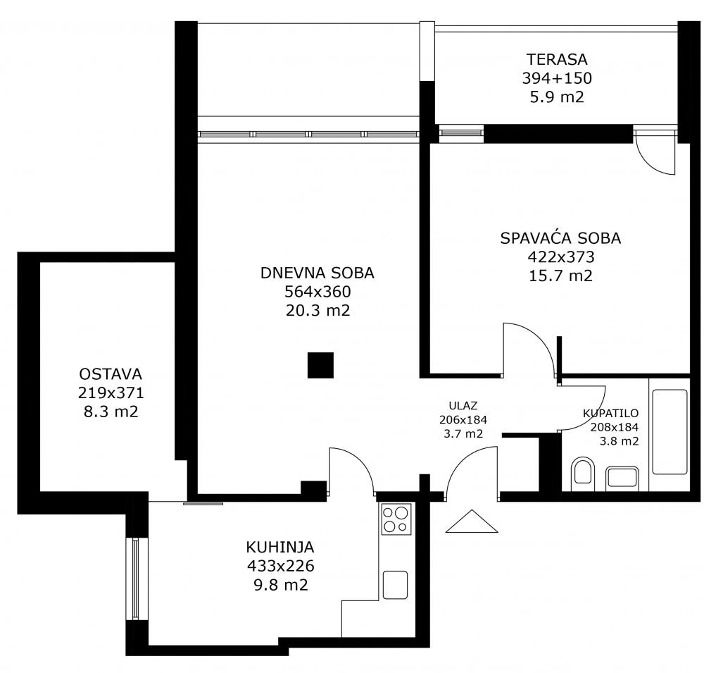Čukarička padina - uknjižen - fasadna cigla ID#5528
158.000 €