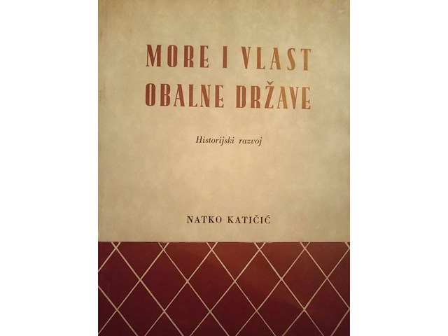 More i vlast obalne države, Natko Katičić, pravo
