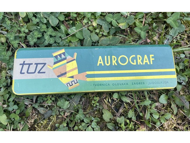 TOZ Aurograf Vintage stara limena pernica EX YU