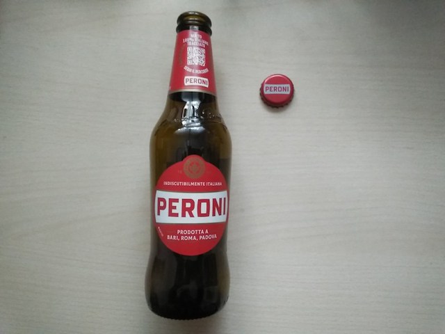 Prazna flaša PERONI piva 330ml red sa čepom