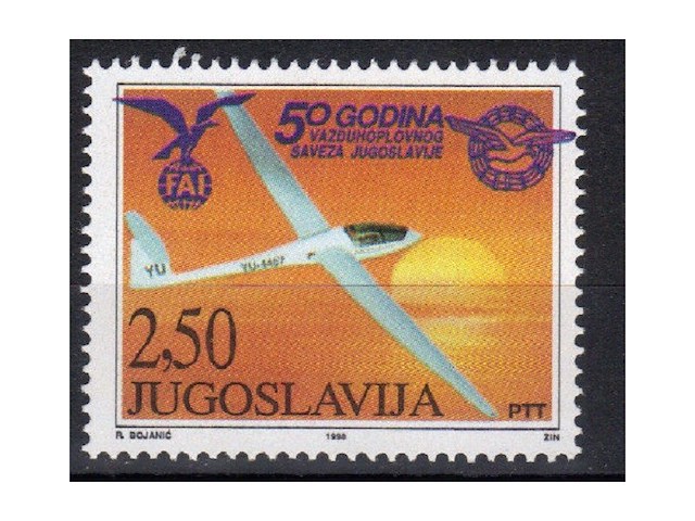 50 god vazduhoplovnog saveza Jugoslavije 1998.,čisto