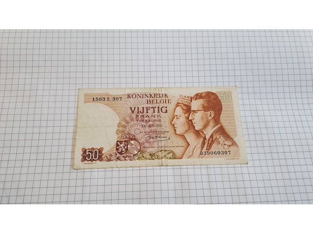BELGIJA 50 FRANAKA 1966 GODINA
