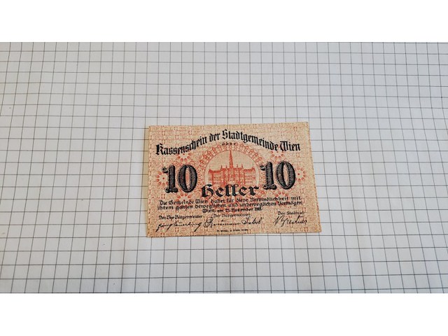 AUSTRIA 10 HELLER 1919 GODINA