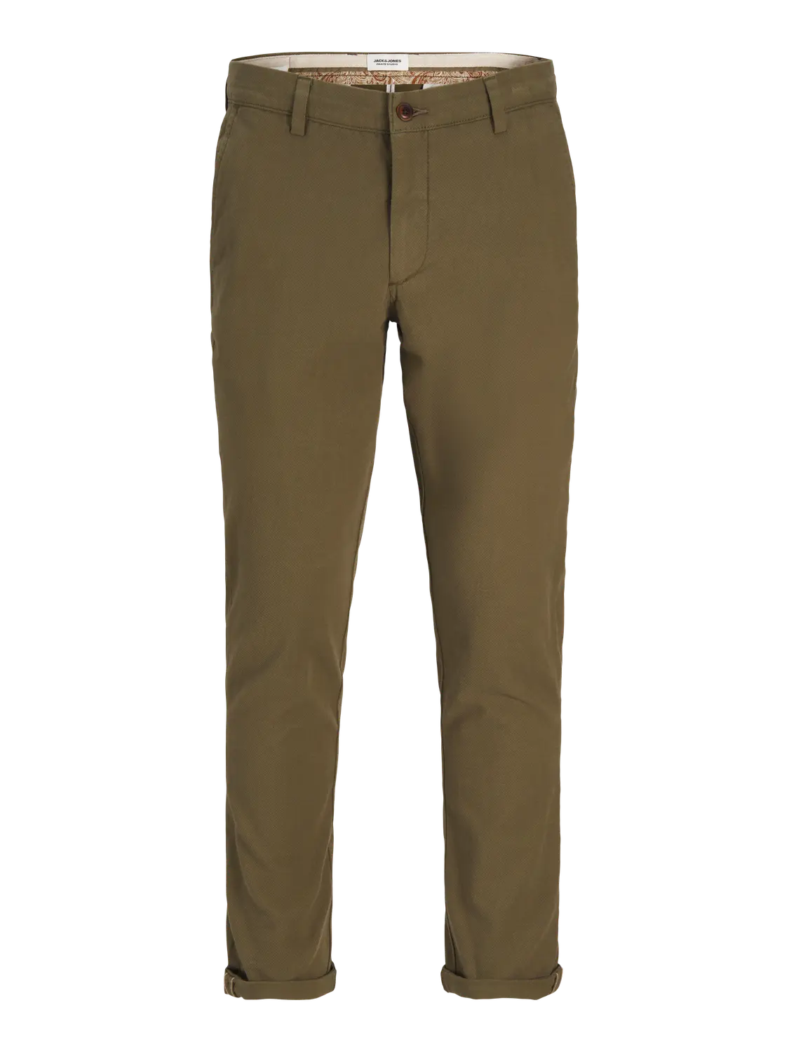JACK & JONES Muške pantalone 12206198, Maslinaste