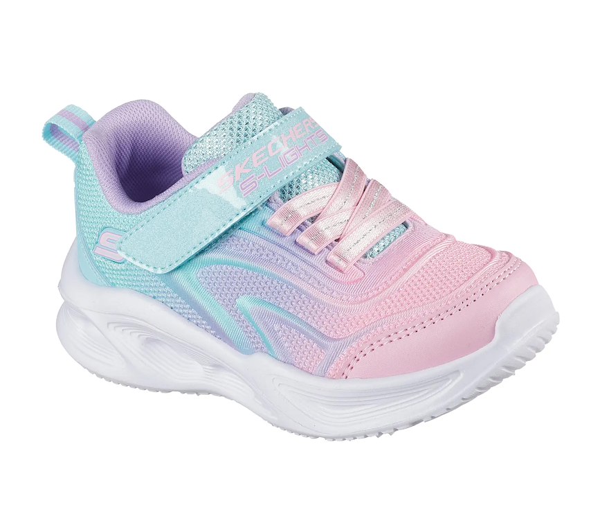 Skechers Patike za devojčice S Lights-Skechers Sola Glow, 303713N-AQMT, Roze-plave