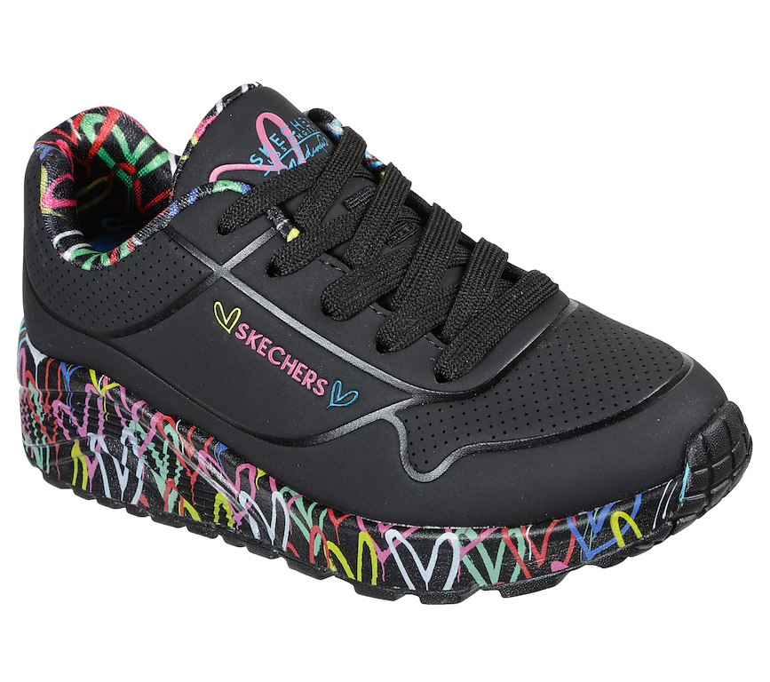 Skechers Patike za devojčice Uno Lite, 314976L-BKMT, Crne