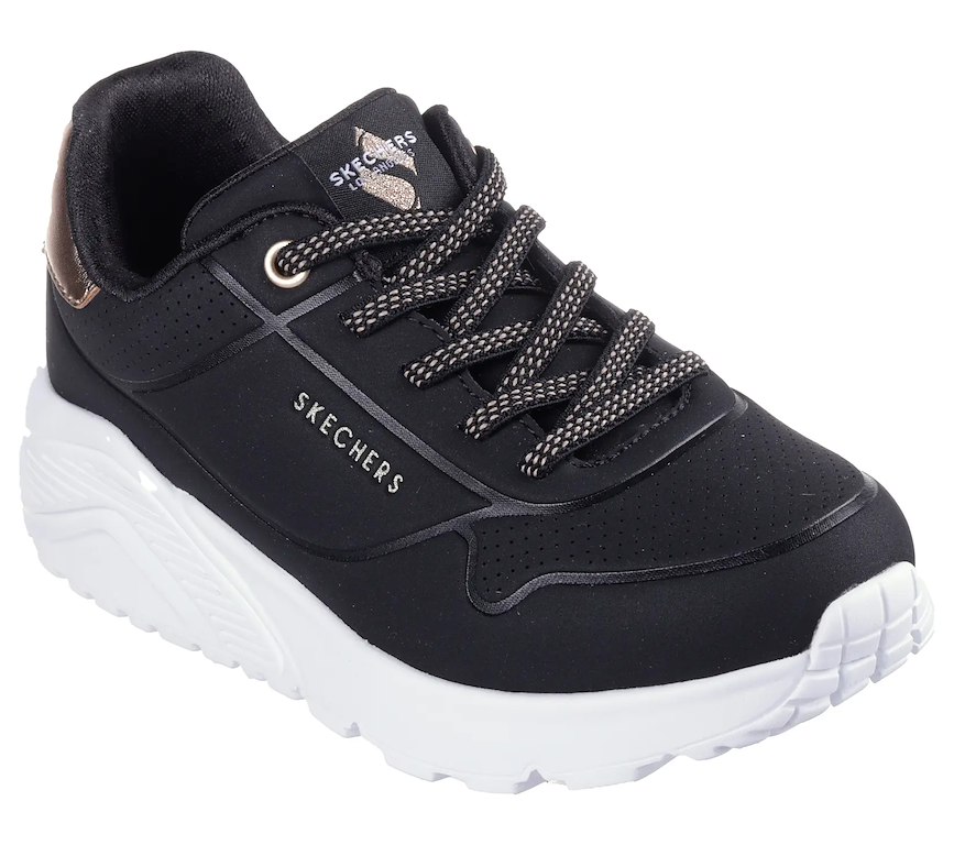 Skechers Patike za devojčice Uno Lite-Metallic Mode, 310384L-BLK, Crne