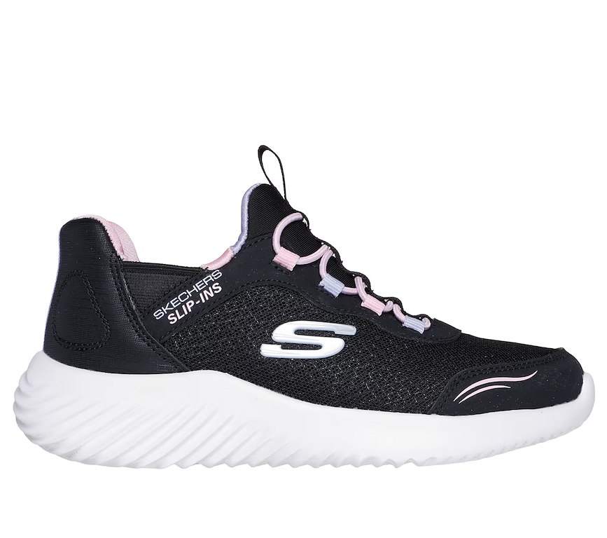 Skechers Patike za devojčice Bounder-Simple Cute, Slip-Ins, 303585L-BLK, Crno-roze