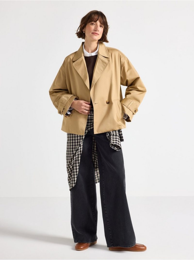 Jakna – Cropped trenchcoat