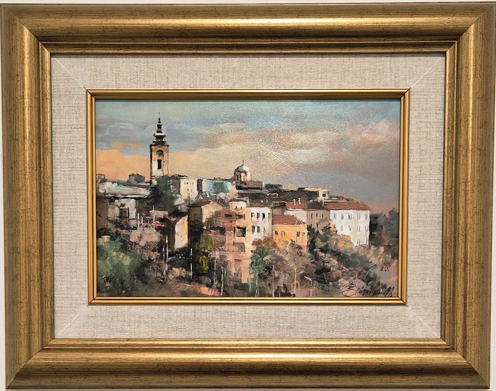 BRANKO DIMITRIJEVIC -ULJE NA PLATNU – 48X38CM – BEOGRAD 1