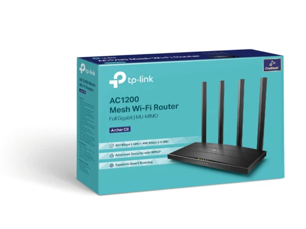 TP-LINK Wi-Fi Ruter AC1200 ARCHER C6