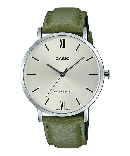 CASIO Ženski sat MTP-VT01L-3B maslinasti
