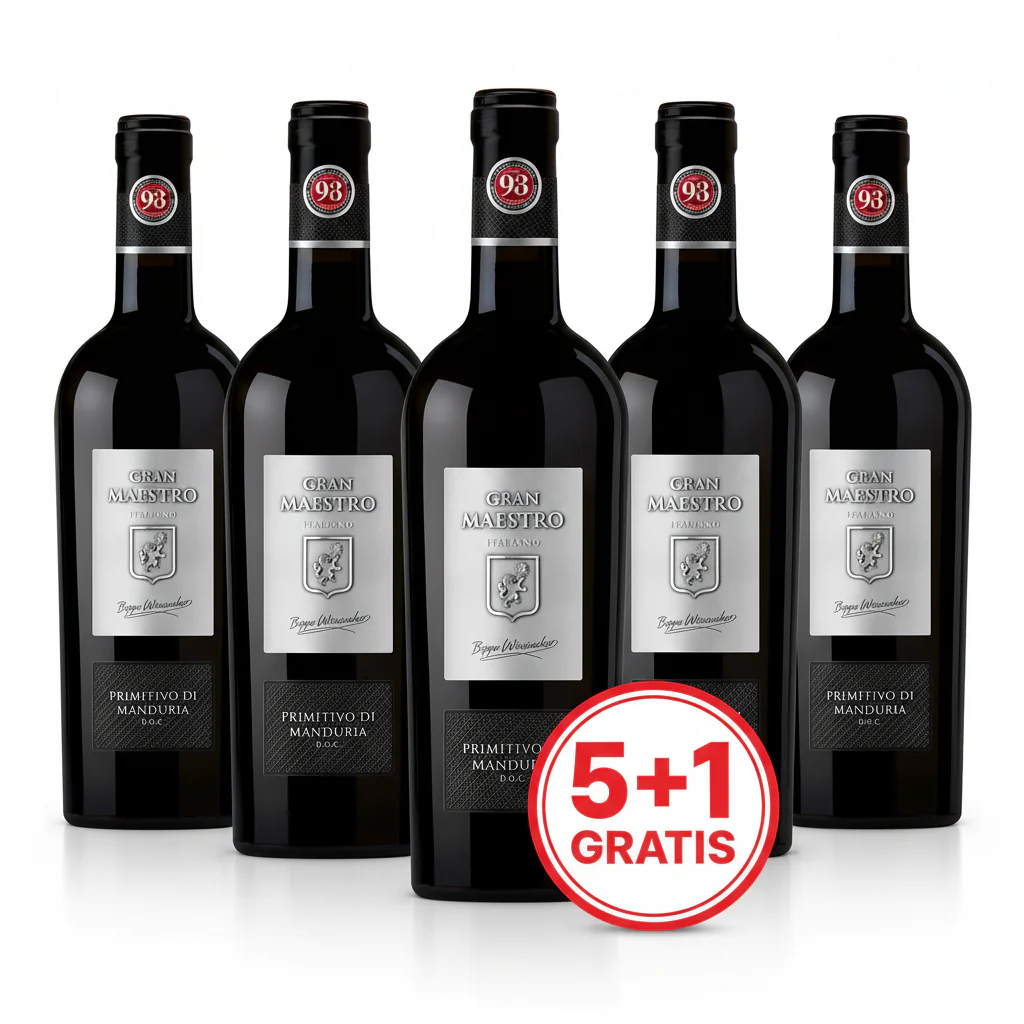 5+1 CRVENO VINO PRIMITIVO GRAN MAETSRO