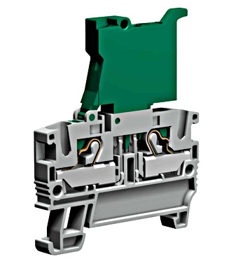 Push-in Terminal with Fuse holder, 1-level, 4mm², grey
Fuse holder with integrated alarm signal, for 12-48V, suitable for 5 x 20mm fuses