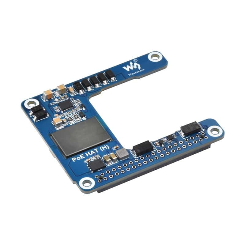 POE HAT (H) za RPi 5 / CM 5, 5V 5A Output, 802.3af/at, Isolated Switched-mode PSU