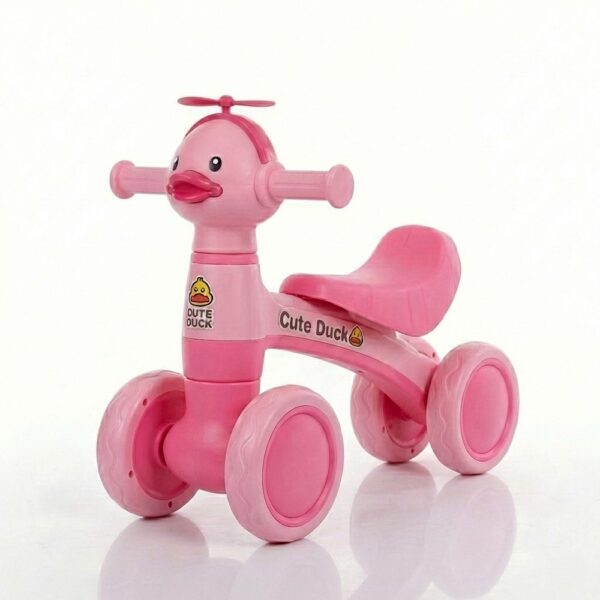 Dečija guralica „Cute Duck“ sa muzikom i svetlom – Roze