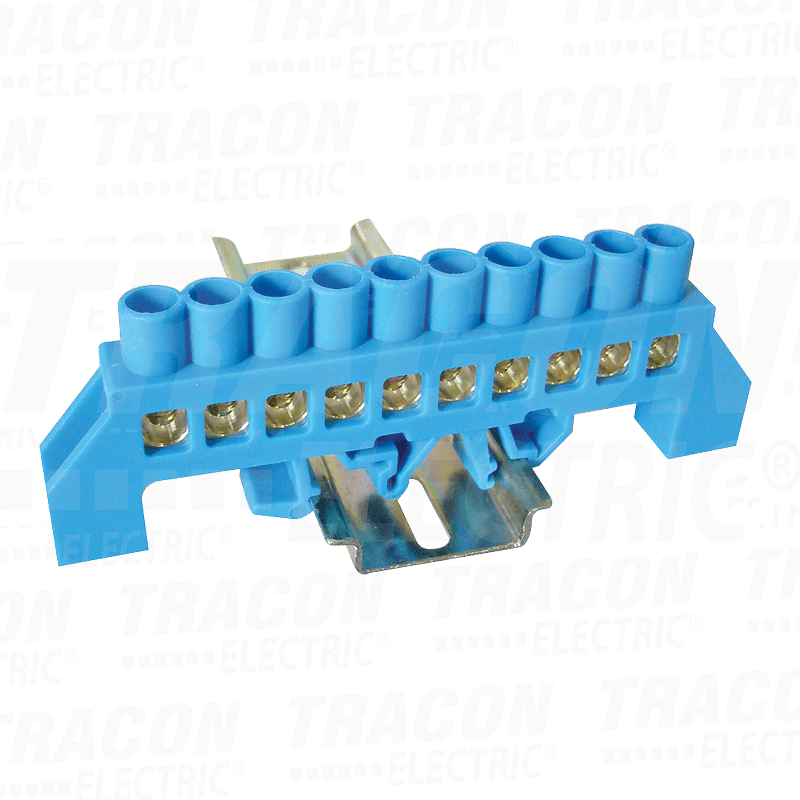 Izol. sina uzemljenja N/PE 10Pplava 230/400VAC 100A 8×12mm