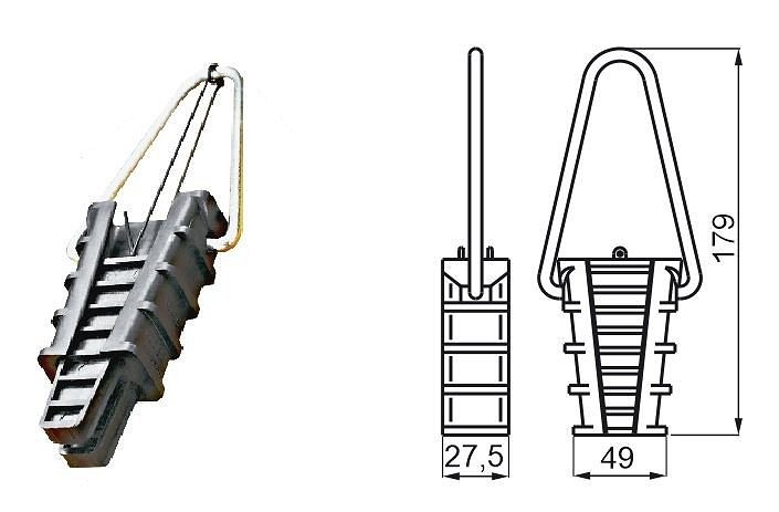 F Zatezna stezaljka za kucni prikljucak 4x16-25mm