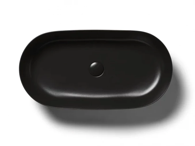 Lavabo nadgradni HATRIA HAPPYHOUR SLIM 21:00 750x380x150 black matt