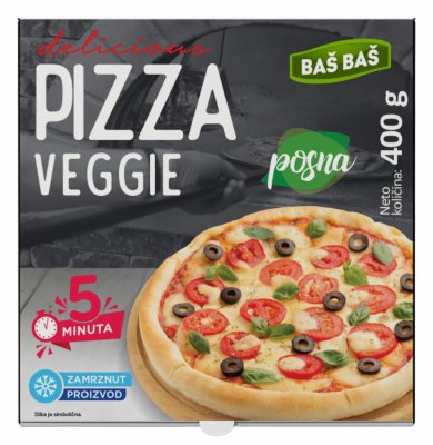 SMRZNUTA PIZZA VEGGIE BAŠ BAŠ 400G