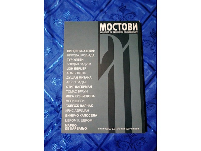 MOSTOVI broj 173 - 174, 2017.