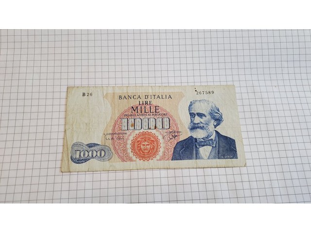 ITALIA 1000 LIRA 1962 GODINA