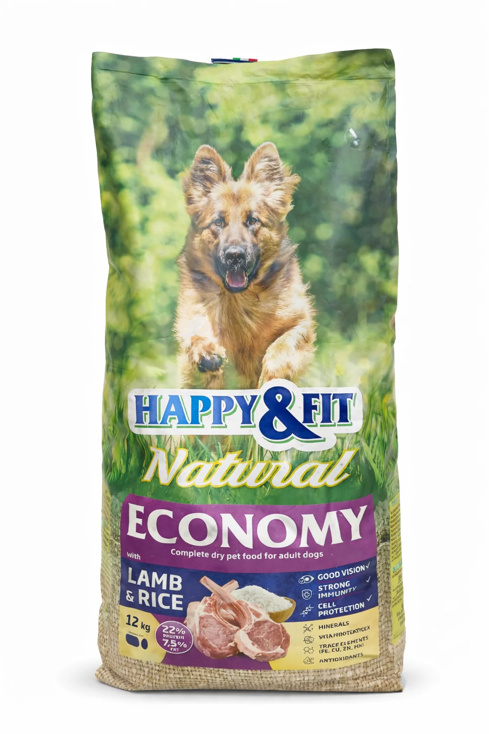 Happy & Fit Natural Economy hrana za pse sa jagnjetinom i pirinčem – 12kg