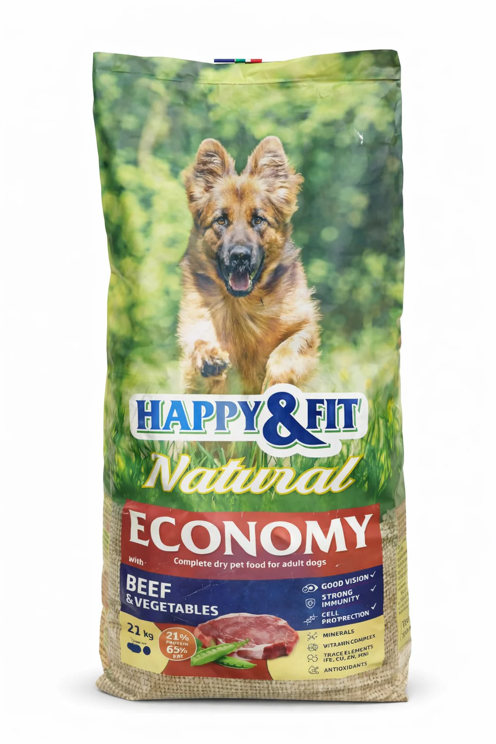 Happy & Fit Natural Economy hrana za pse sa govedinom i povrćem – 12kg