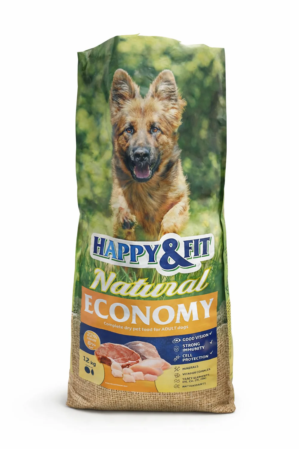 Happy & Fit Natural Economy hrana za pse sa govedinom – 12kg