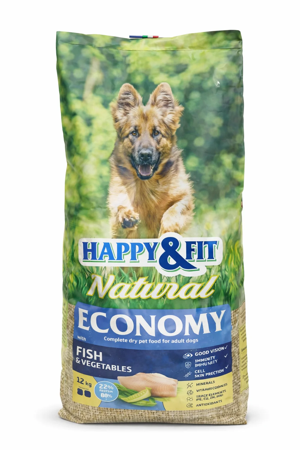 Happy & Fit Natural Economy hrana za pse sa ribom i povrćem – 12kg