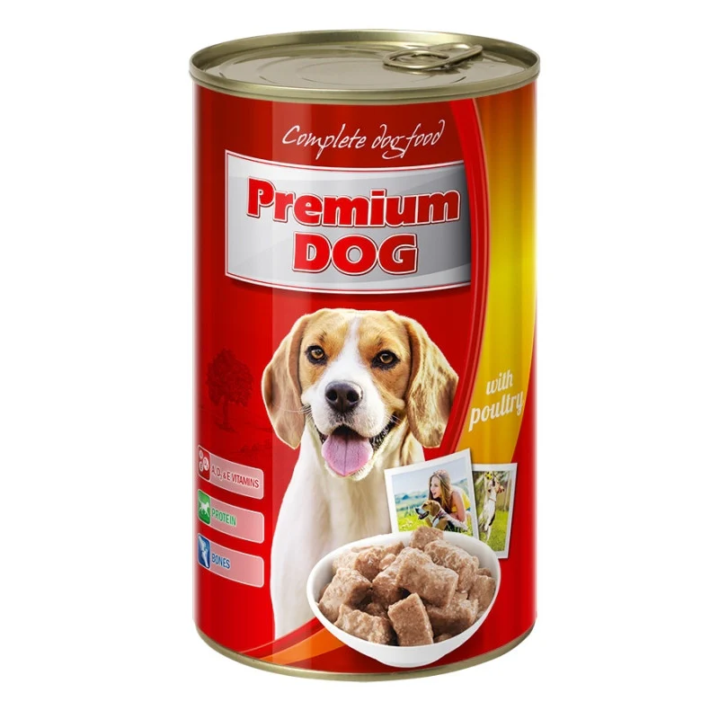 Premium Dog konzerva za pse 1240g – živina