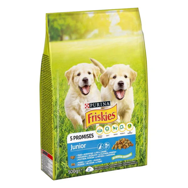Friskies JUNIOR Piletina i Povrće 500 g – suva hrana za štence